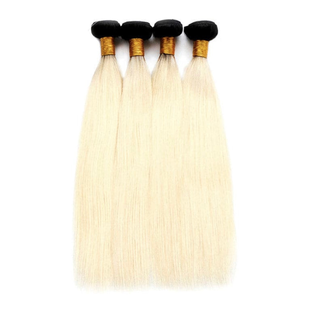 HIHAIR DARK ROOT BLONDE 1B/613 STRAIGHT HAIR BUNDLE - 100% HUMAN VIRGI